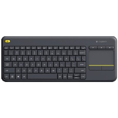 Logitech K400 Plus bežična USB tastatura membranski tasteri US touchpad crna boja | 920-007145