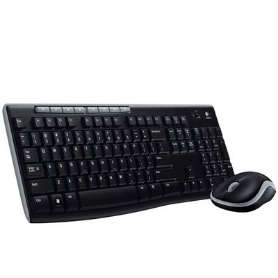 Logitech MK270 bežična tastatura(membranski tasteri US) i miš(optički 1000dpi) crna boja | 920-004508