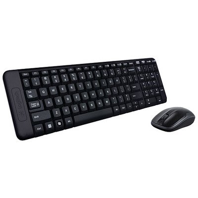 Logitech MK220 bežična tastatura(membranski tasteri US) i miš(optički) crna boja | 920-003168