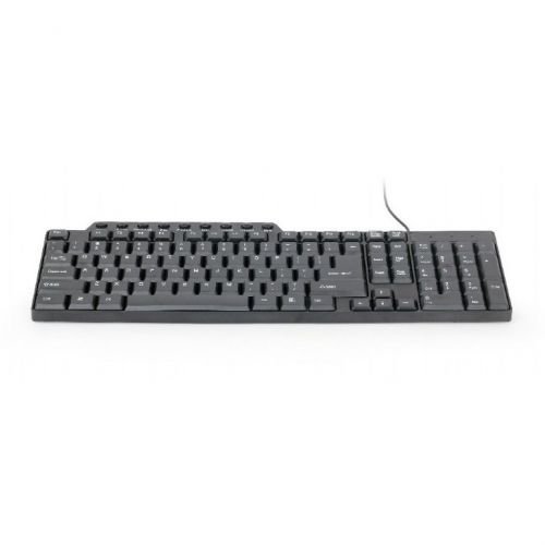 Gembird Kompaktna multimedijalna tastatura - KB-UM-104 - USB, 111 tastera, US raspored, crna