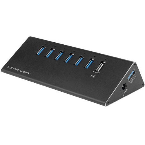 LC POWER USB čvorište 6 x 3.0 + 1 port za punjenje | LC-HUB-ALU-2B-7