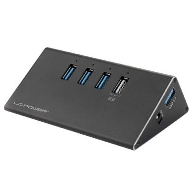 LC POWER USB čvorište 3 x USB 3.0 +1 x port za punjenje 5V/2.4A | LC-HUB-ALU-2B-4