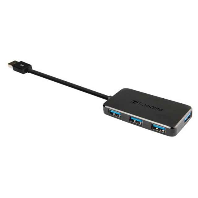 Transcend USB 3.0 hub 4 Porta (Crni) - TS-HUB2K - Bez napajanja