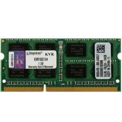 Kingston 4GB 1600 DDR3L Memorija SO-DIMM Non-ECC CL11 | KVR16LS11/4