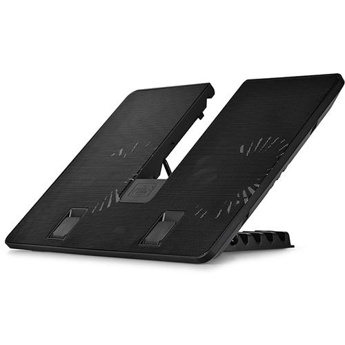 Deepcool Hladnjak za Laptop do 17″ - U PAL - Crni, Ventilator 2x 140X140X15mm, 2x USB 3.0, 26.3dB(A)