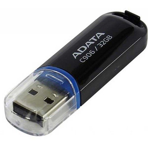 ADATA 32GB Black C906 Compact USB 2.0 Flash Drive | AC906-32G-RBK