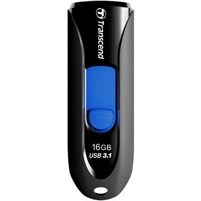 Transcend USB 16 GB, JetFlash 790, USB3.0, 90/12 MB/s, Capless design, Black/Blue | TS16GJF790K
