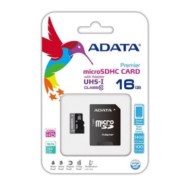 ADATA Premier Memorijska kartica 16GB microSDHC UHS-I Class 10 | AUSDH16GUICL10-RA1
