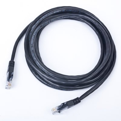 Gembird CAT5e UTP Patch cord, black, 3 m | PP12-3M/BK