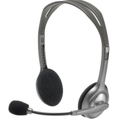 Logitech Stereo slušalice sa mikrofonom 3.5mm 1.8m kabl 20Hz-20kHz crno siva boja | 981-000593