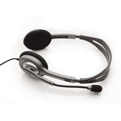 Logitech H110 stereo slušalice sa mikrofonom 3.5mm 1.8m kabl 20Hz-20kHz siva boja | 981-000271