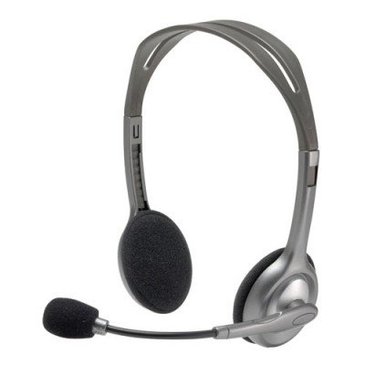 Logitech H110 stereo slušalice sa mikrofonom 3.5mm 1.8m kabl 20Hz-20kHz siva boja | 981-000271
