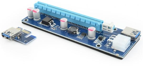 RC-PCIEX-03 Gembird PCI-Express riser add-on card, PCI-ex 6-pin power connector