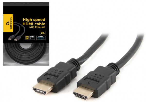 CC-HDMI4-20M Gembird HDMI kabl v.1.4 ethernet support 3D/4K TV 20m