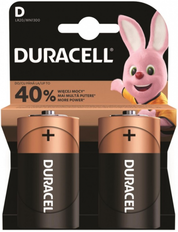 Duracell Tip D 1.5V LR20 MN1300, PAK2 CK, ALKALNE baterije - najdeblje