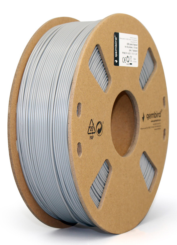 3DP-ABS1.75-01-GR ABS Filament za 3D stampac 1.75mm, kotur 1KG GRAY