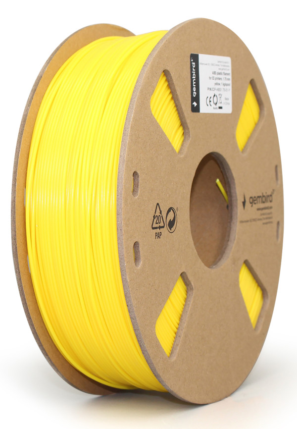 3DP-ABS1.75-01-Y ABS Filament za 3D stampac 1.75mm, kotur 1KG YELLOW