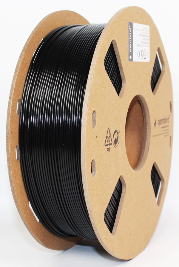 3DP-PETG1.75-01-BK PETG Filament za 3D stampac 1.75mm, kotur 1KG BLACK