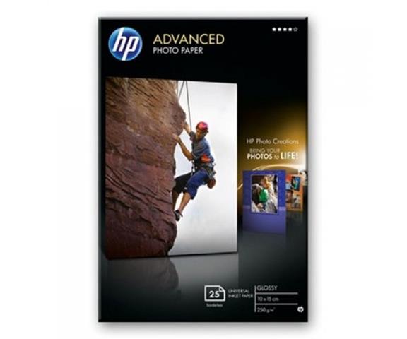 Papir HP Advanced Glossy Photo 250g/m2/25sht/10x15cm