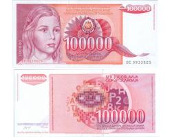 B13950 - 100.000 DINARA 1.5.1989.