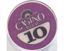 C55545 - Play poker chip, 10 ATS. CASINO BLED