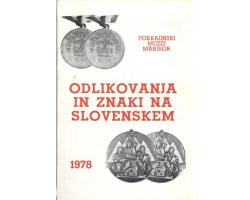 L16153 - Odlikovanja in znaki na Slovenskem