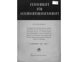 L22560 - ZEITSCHRIFT FÜR GESSCHICHTSWISSENTSCHAFT