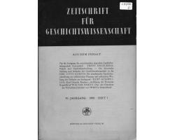 L22570 - ZEITSCHRIFT FÜR GESSCHICHTSWISSENTSCHAFT