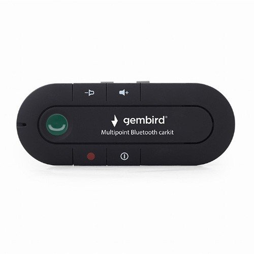 Gembird Bluetooth carkit, handsfree phone calls, Multi-link technology for two devices simultaneously, Up to 12 hours talking time | BTCC-03