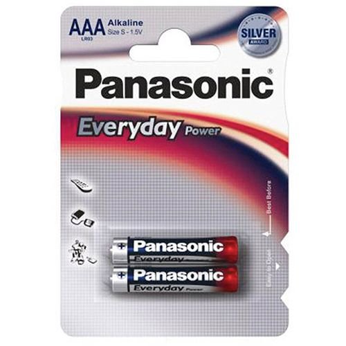 Panasonic Alkalne Everyday Power Batteries, AAA, 2 kom, cena na pakovanje | LR03EPS/2BP