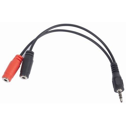 Gembird Adapter 3.5mm(4-pin) na dva 3.5mm(mikrofon + audio) 0.2m | CCA-417M