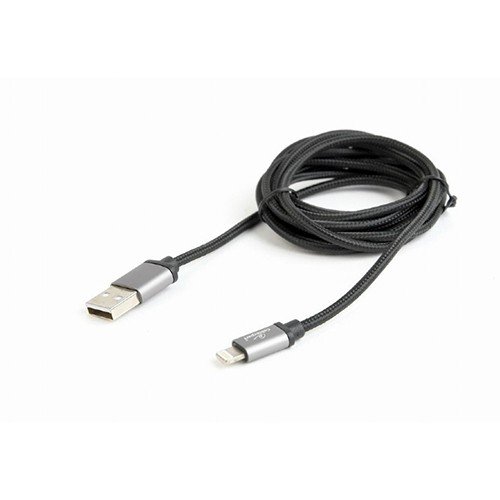 Gembird Pleteni kabl za Apple(8-pin) dužine 1.8 m crna boja | CCB-mUSB2B-AMLM-6