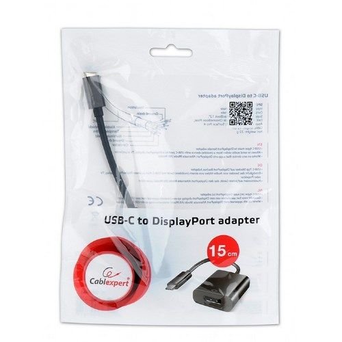 Gembird Adapter USB Type-C na DisplayPort crna boja | A-CM-DPF-01