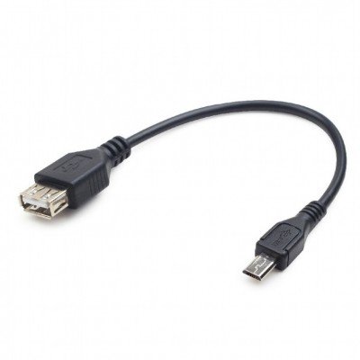Gembird Kabl USB-A OTG(ženski) na MicroUSB-B(muški) | A-OTG-AFBM-03
