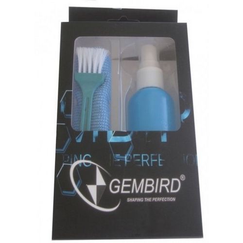 Gembird 3-in-1 LCD cleaning kit - fluid 100ml + brush + towel | CK-LCD-005