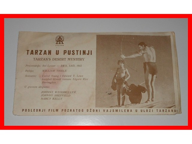 Tarzan u pustinji - Morava film Beograd