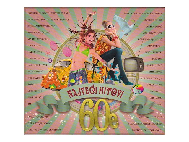 Najveći Hitovi 60e - 2CD -Gabi,Arsen,Indexi,Lola,Đorđe