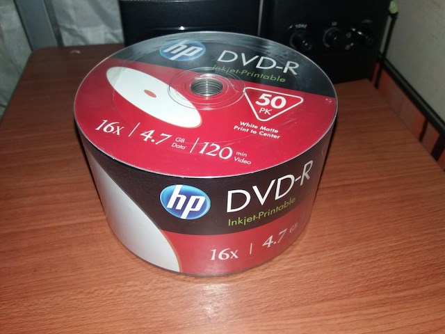 HP DVD-R 4.7GB 16X (PRINTABILNI) - 50 praznih diskova