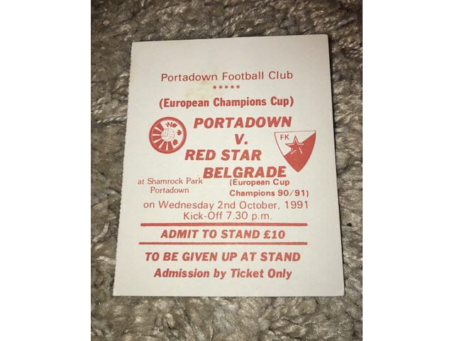 Portadown - Crvena Zvezda 1991