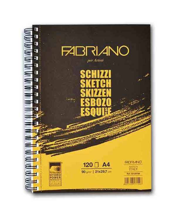 Fabriano Schizzi Papir za Skiciranje A4 – Spirala