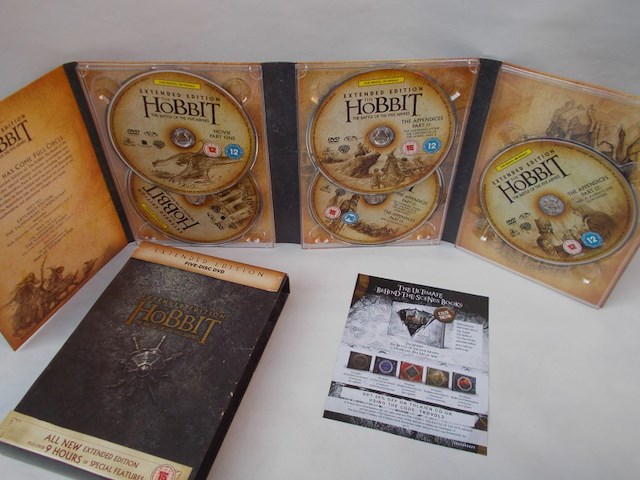 THE HOBBIT - TBOFA - EXTENDED EDITION 5 DVD-A