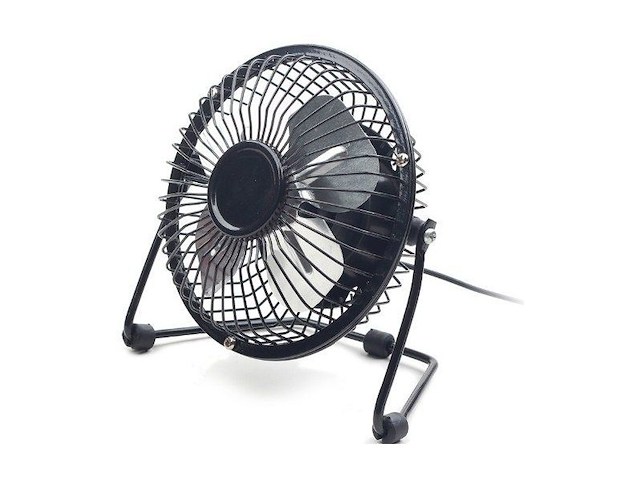 NF-03 Gembird USB 10cm desktop fan, black, METALNI VENTILATOR