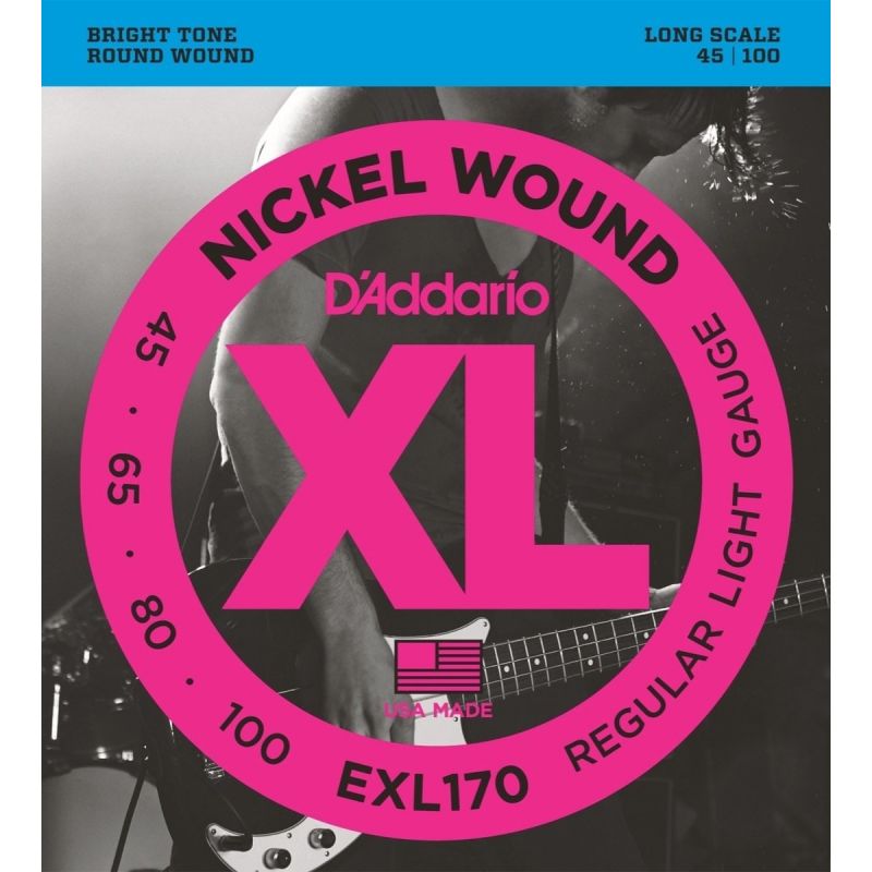 EXL170. 45-100 D'Addario žice za bas gitaru