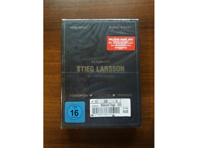 Stieg Larsson Millennium Trilogy (4DVD BOX) NOVO