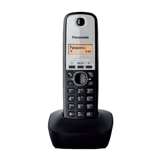 Fiksni telefon Panasonic KX-TG 1911 FX, Bežični, Crni