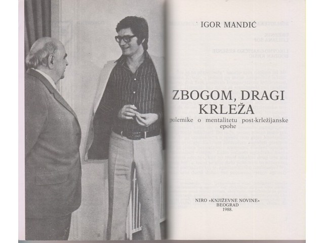 Igor Mandić / ZBOGOM DRAGI KRLEŽA - perfektttttttttT