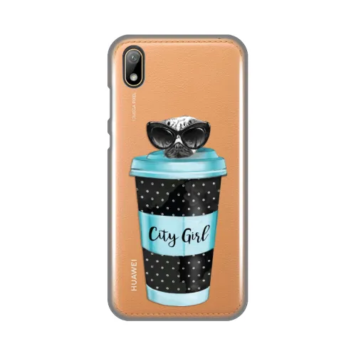 Silikonska futrola - maska print Skin za Huawei Y5 (2019)/Honor 8S 2019/2020 City Coffee