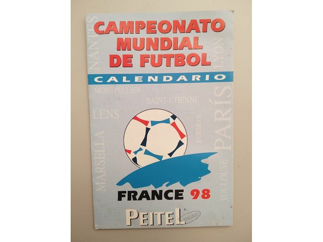 Raspored utakmica sa Svetskog prvenstva: Francuska `98.
