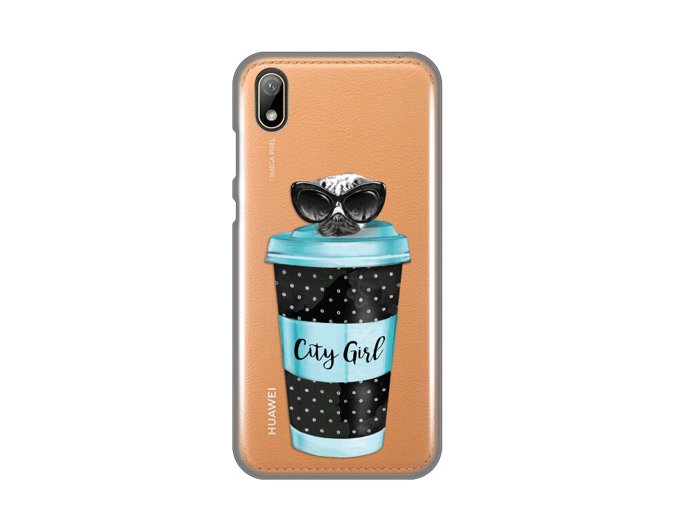 Silikonska futrola PRINT Skin - Huawei Y5 (2019)/Honor 8S 2019/2020 City Coffee