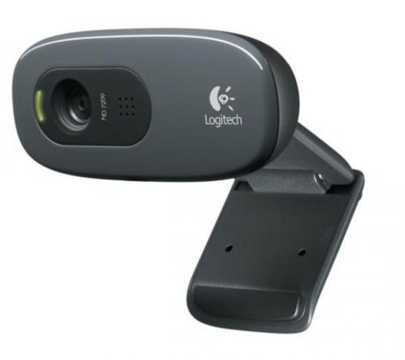 Logitech - Logitech C270 HD Webcam, Black for Win 10